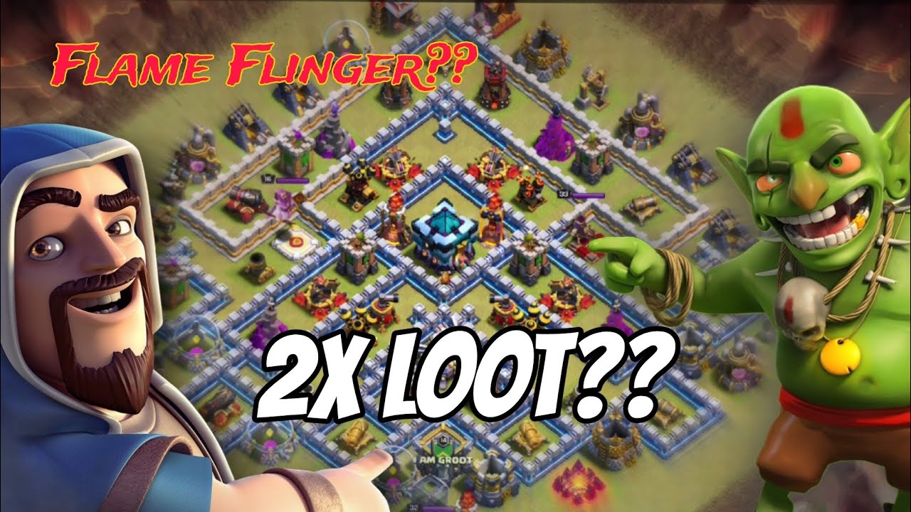 Quick War Attack | 2X Loot from TH13 base ? - YouTube