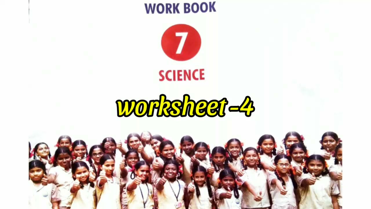 7 th STD science-Workbook worksheet -4( EM) - YouTube