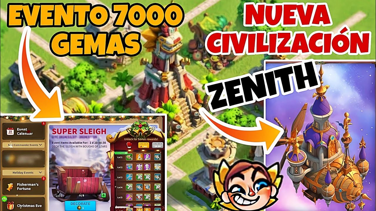 NUEVA CIVILIZACIÓN MAYA, ZENITH, EVENTO 7000 GEMAS Y MAS... - RISE OF ...