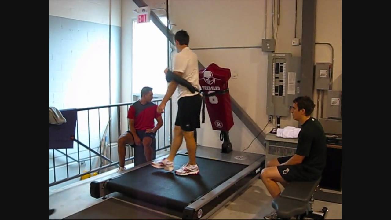 ATC: Resisted Sprint Training on the Tred Sled 2009 - YouTube