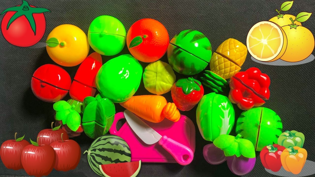 Satisfying Video | ASMR Cutting Fruits And Vegetables,Tomato,Carrot ...