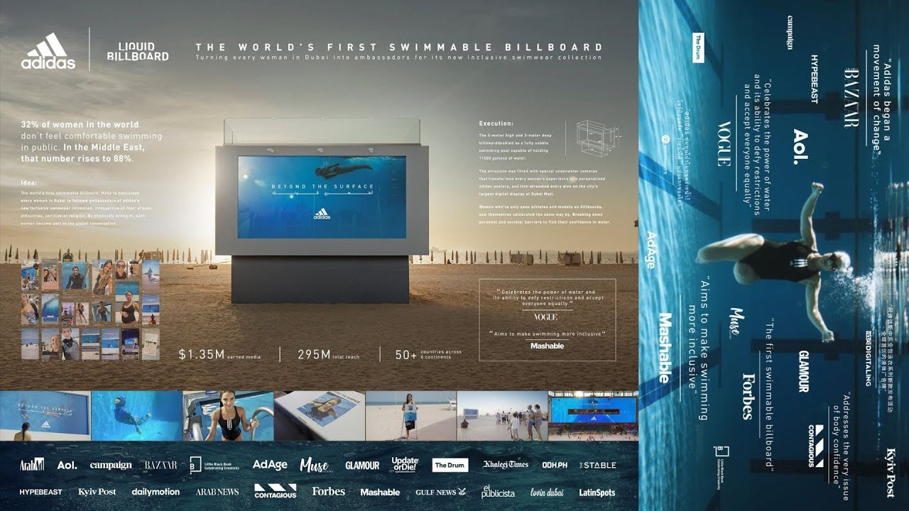Adidas - Liquid Billboard (Case Study) | Campaign - YouTube