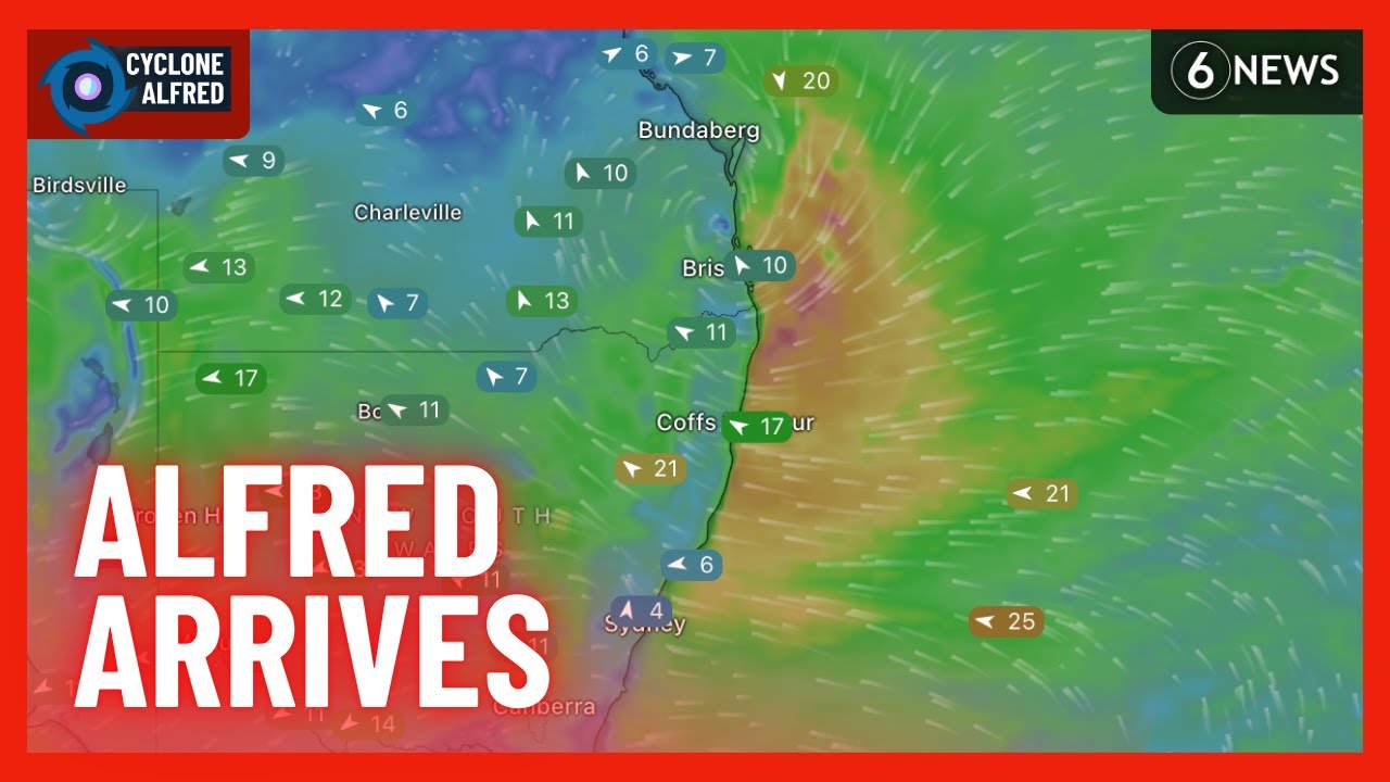 BREAKING: Cyclone Alfred downgraded to tropical low as it moves towards ...