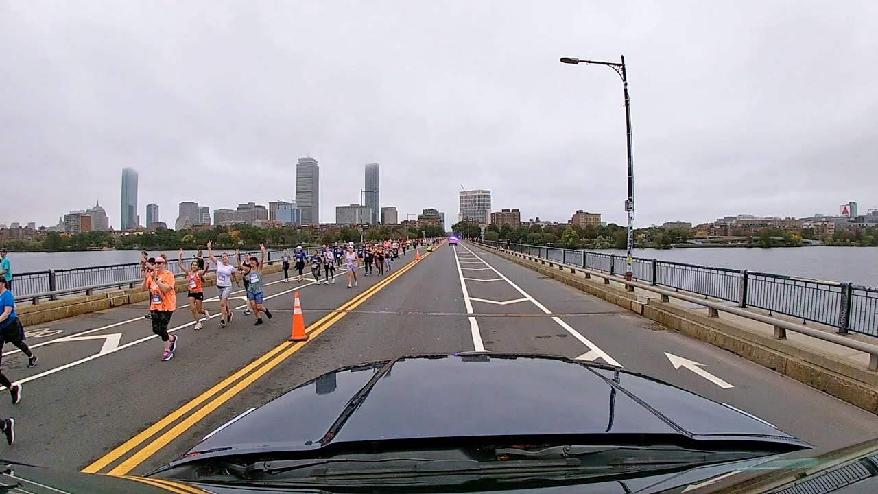 Boston 10K for Women Course Drive Through - YouTube