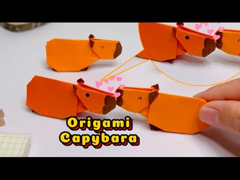 Easy origami Capybara- How to make paper Capybara#diy #origami # ...