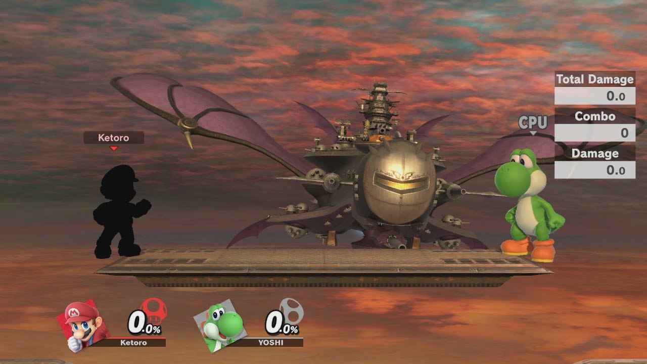 mario up air (invisibility/silhouette glitch) - YouTube