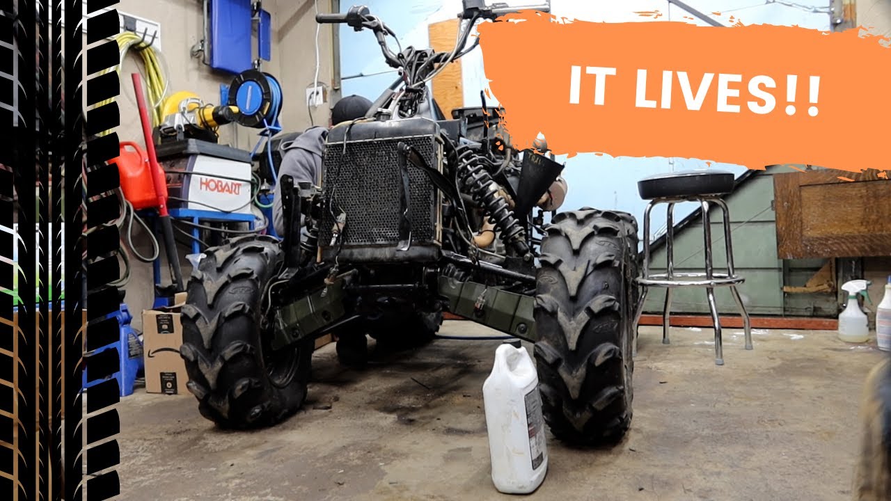 ARCTIC CAT ATV REBUILD FIRST START! - YouTube