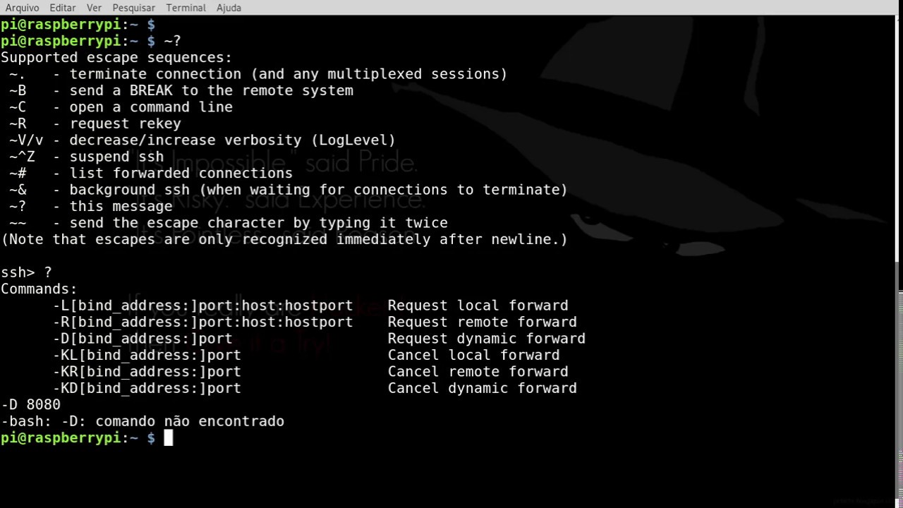 SSH Escape Sequences - YouTube