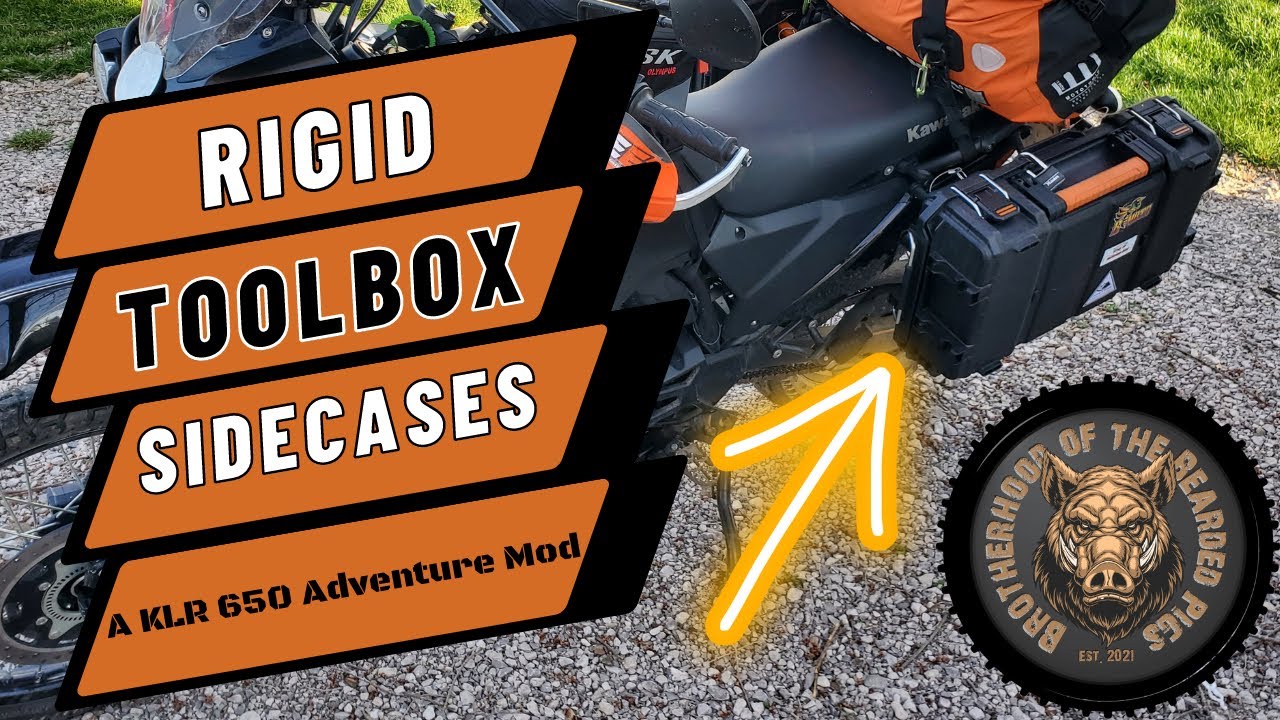 RIGID Toolbox Side Cases for 2022 KLR 650 Adventure Model - YouTube
