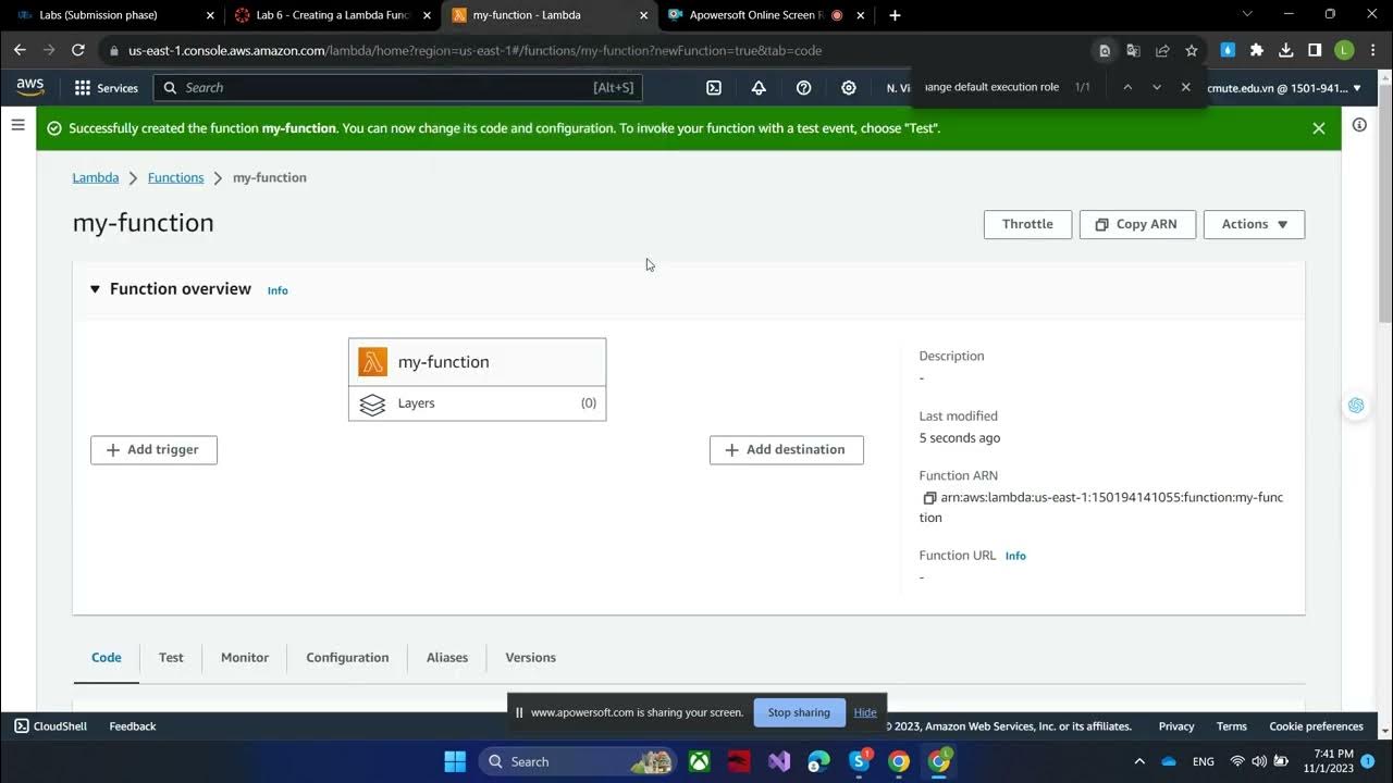 Lab 6 - Creating a Lambda Function - YouTube