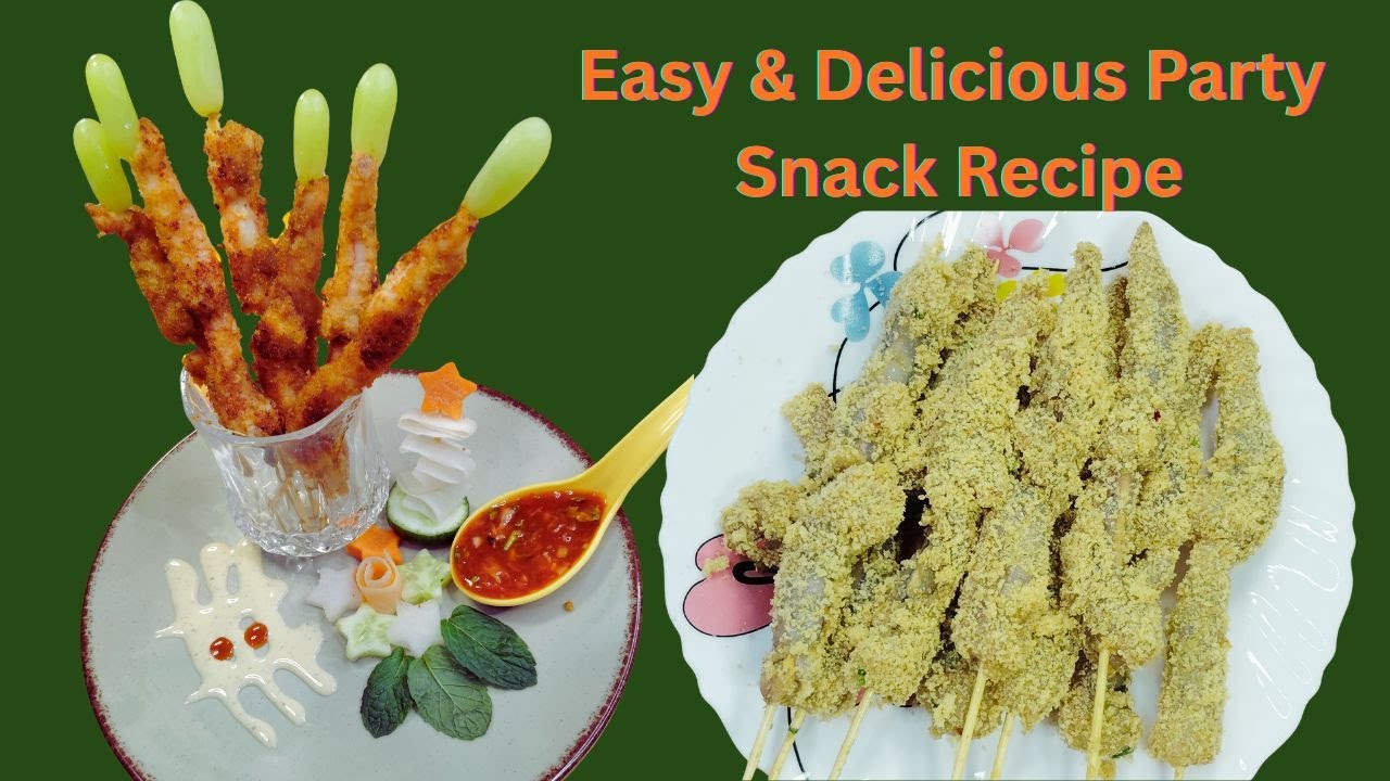Crispy Prawn Fry Sticks | Easy & Delicious Party Snack Recipe - YouTube