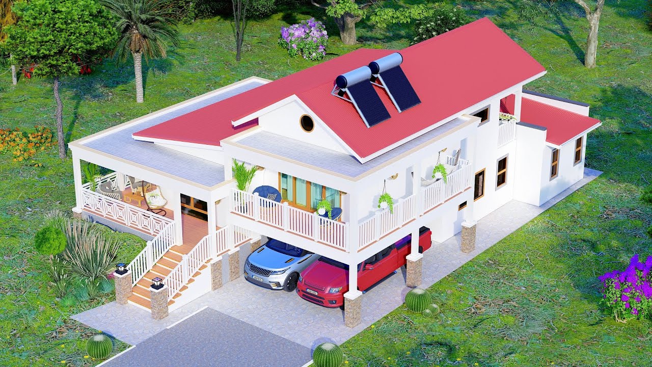 House Design Idea | 4 bedroom Bungalow House Plan | exterior Interior ...