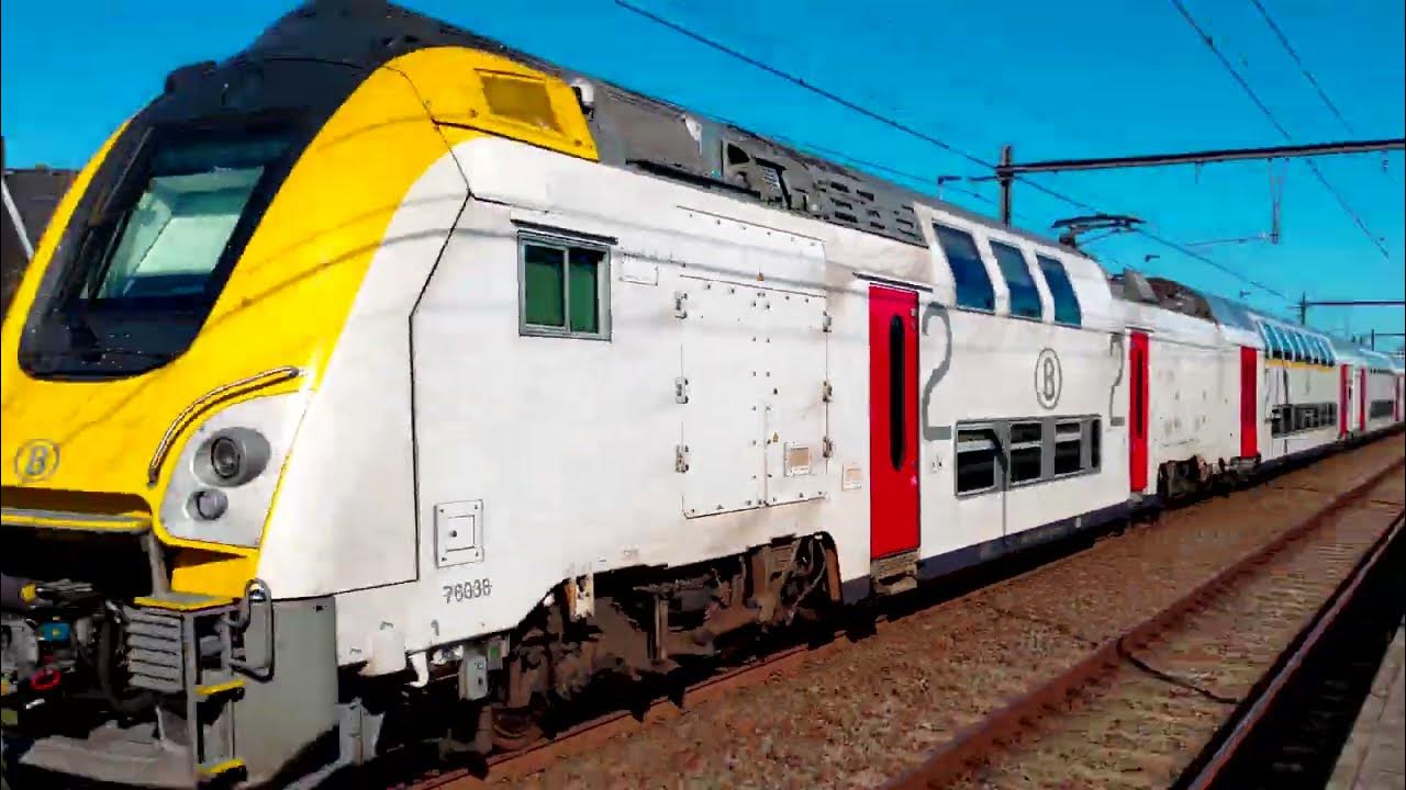 NMBS SNCB | Bombardier M7 Alstom | Dubbeldek / Doppelstock | L60 | Dendermonde | 2023 - YouTube