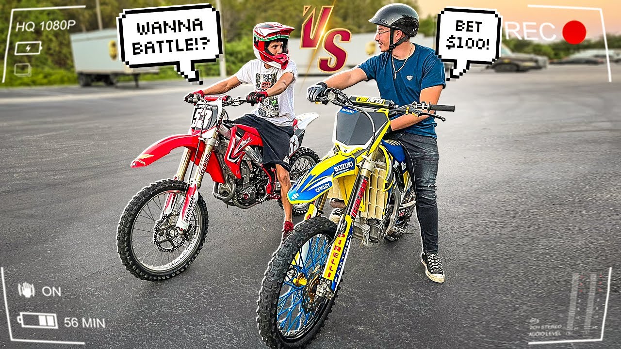 RANDOM GUY CALLS OUT RANDY TO A WHEELIE BATTLE ! ( WHO WON ? ) | BRAAP ...