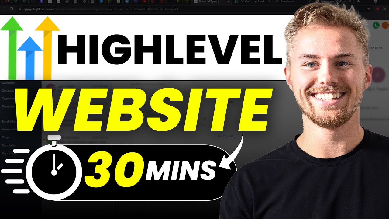 How To Build A Website & 10X Your Sales With HighLevel - YouTube