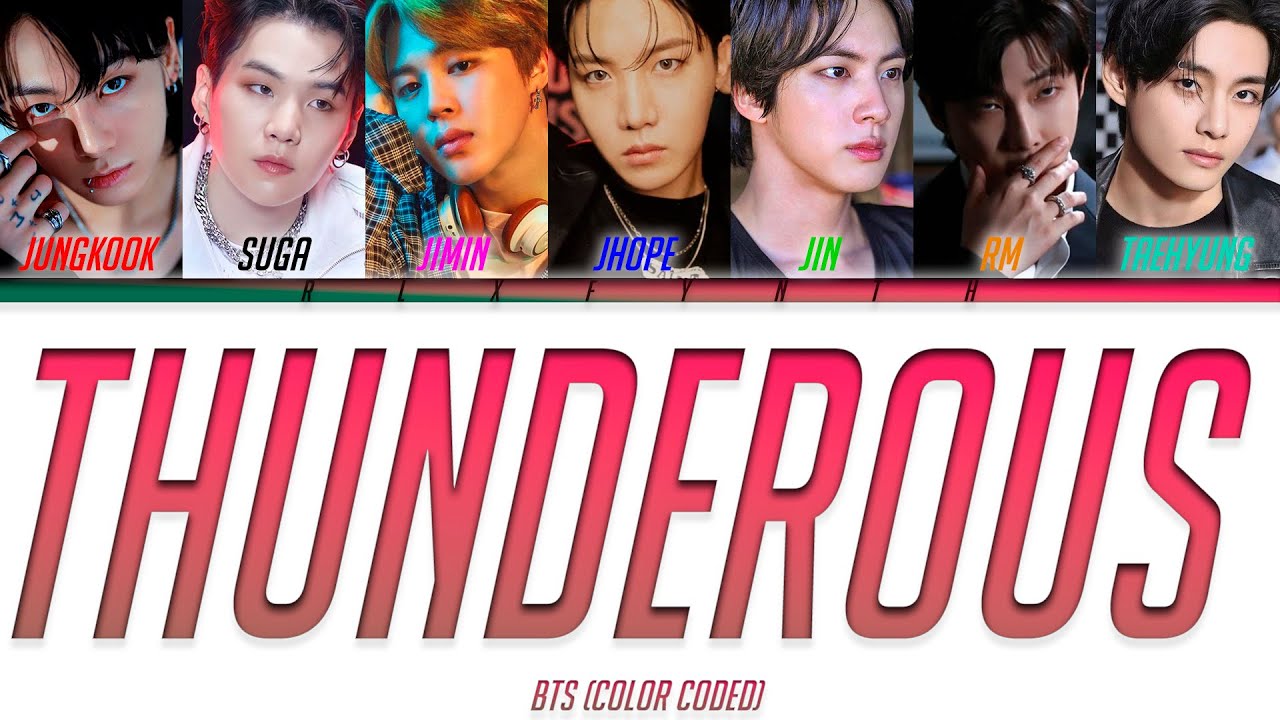 [AI COVER] HOW WOULD BTS SING "THUNDEROUS (소리꾼)" BY STRAY KIDS (COLOR ...