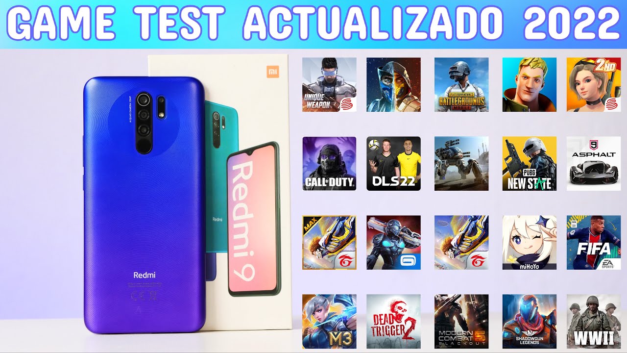 GameTest Actualizado 2022 Xiaomi REDMI 9 4GB/64GB +20 Games Fortnite ...
