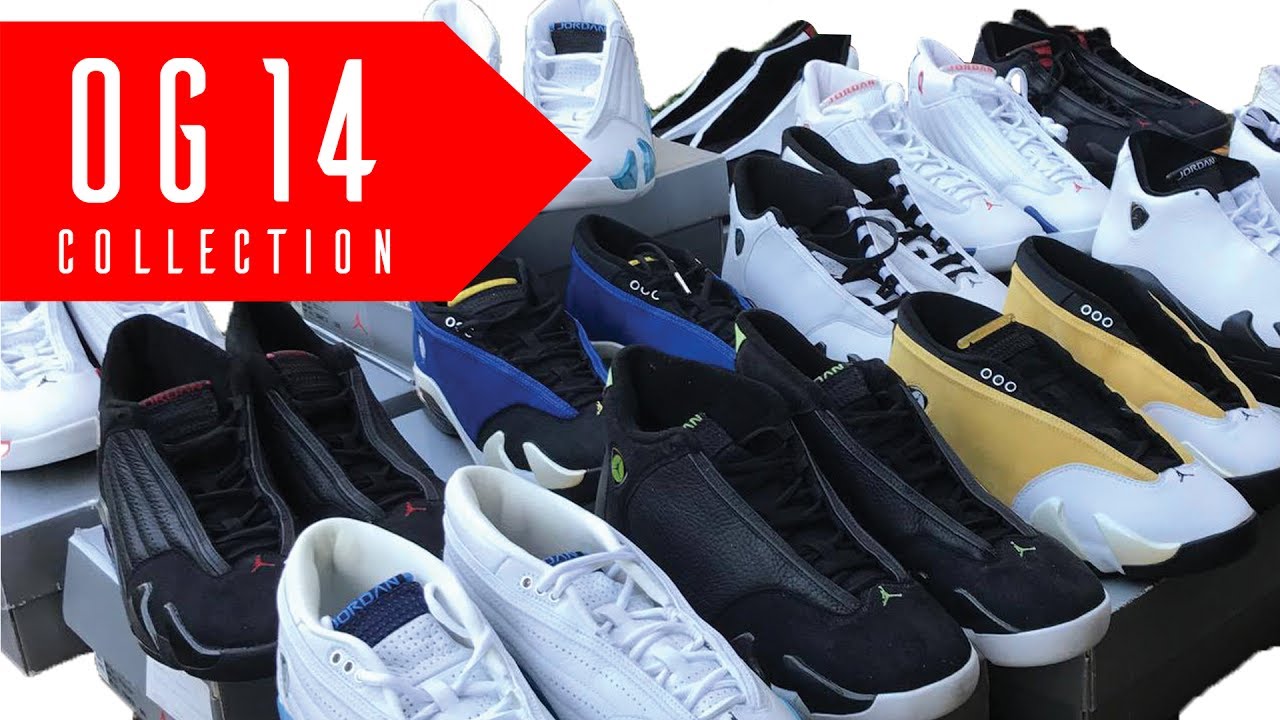 MY ENTIRE OG AIR JORDAN 14 COLLECTION + SAMPLES - YouTube