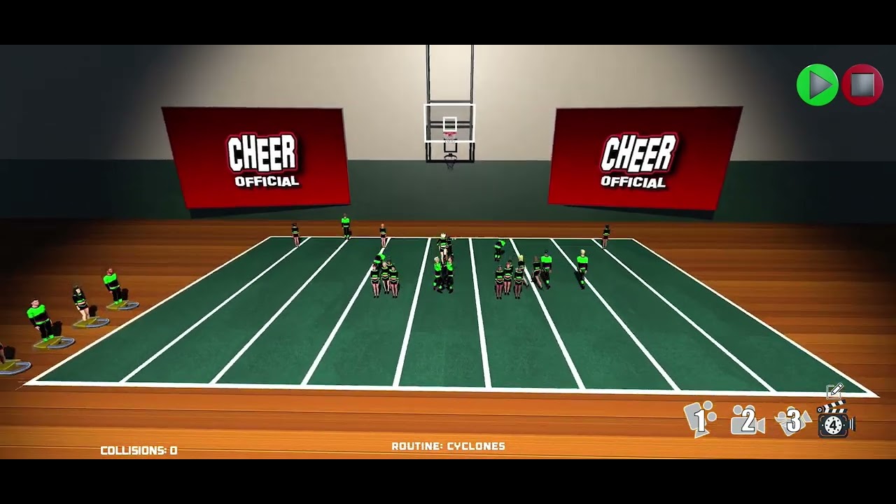 New routine on Cheer Official 3D! I hope I don’t get copy righted for ...