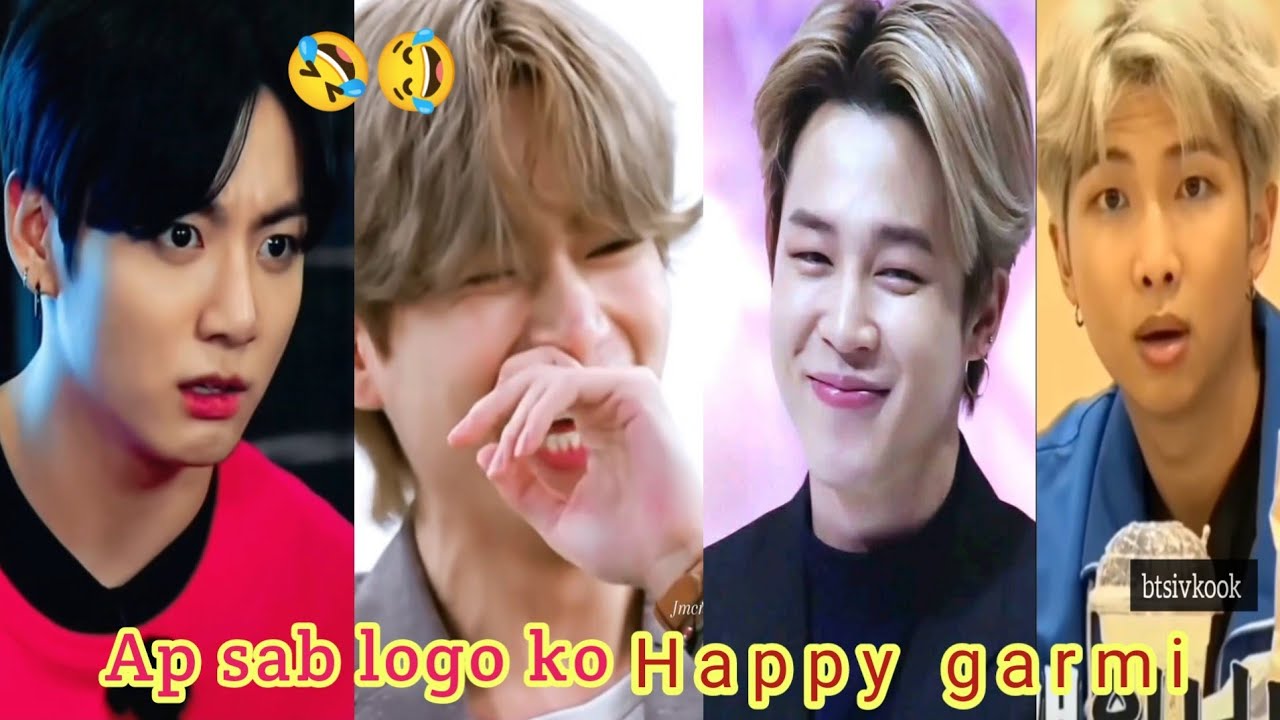 Ap sab logon ko Happy garmi😂| BTS funny dubbing Hindi🤣|#edit #bts # ...