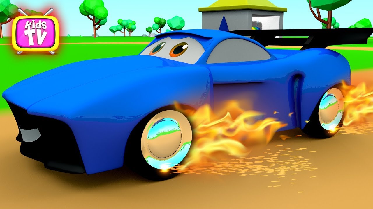 Cartoon - Super Cars Wash - Learn Colors With Cars. - Video For Kids ...