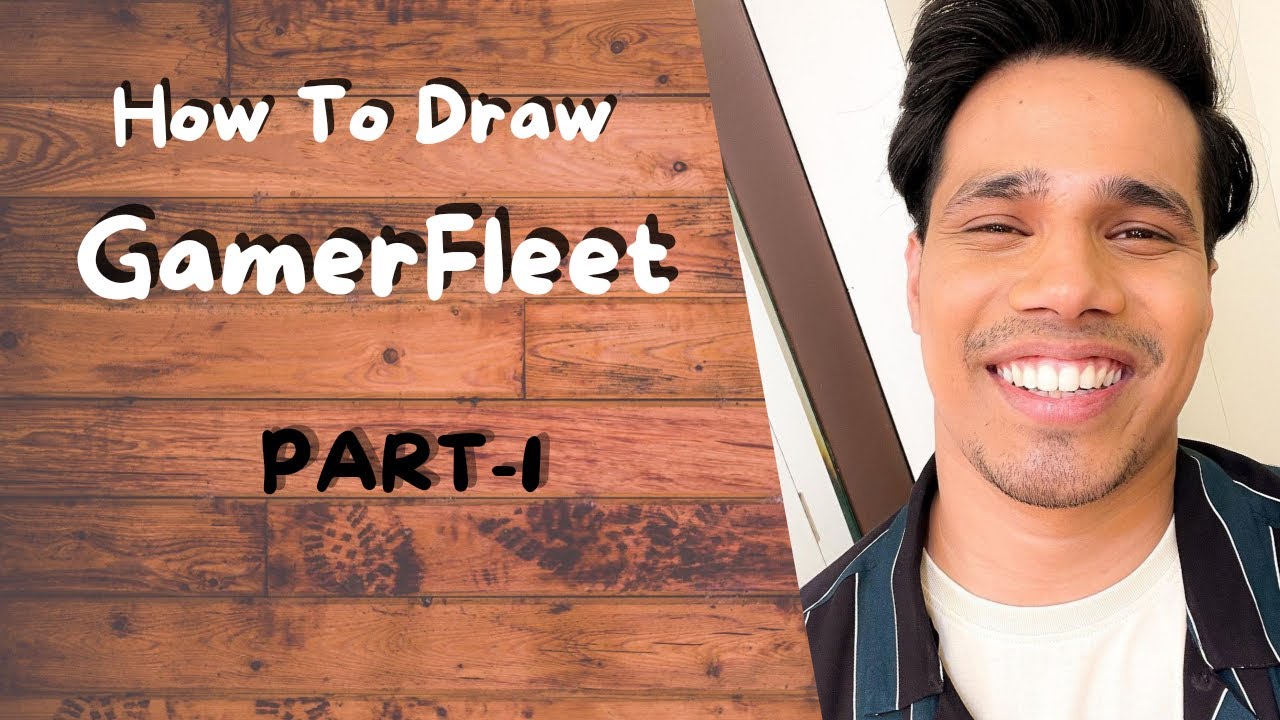 How To Draw GamerFleet Portrait Step By Step Eyes Tutorial PART 1 ...