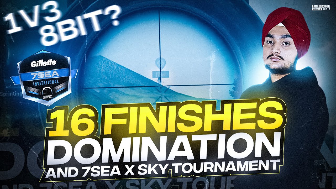 16 FINISHES DOMINATION IN 7sea x Sky esp Tournament | 1v3 8BIT | - YouTube