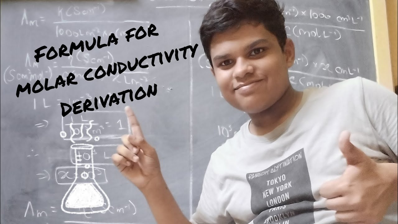 Formulae for Molar conductivity | Derivation | Chemistry class 12 |🧪🧪🧪 ...