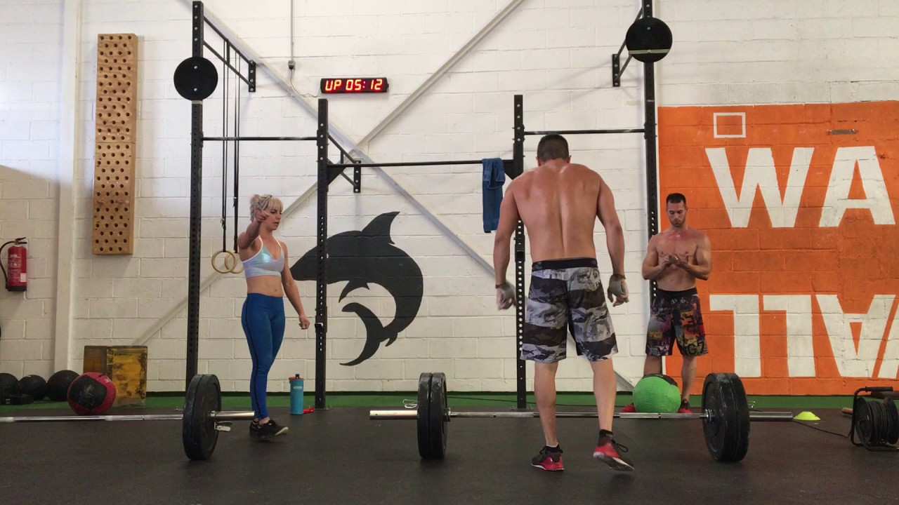 WOD 2 Spanish Throwdown 2017 CrossFit Roquetas TEAM - YouTube
