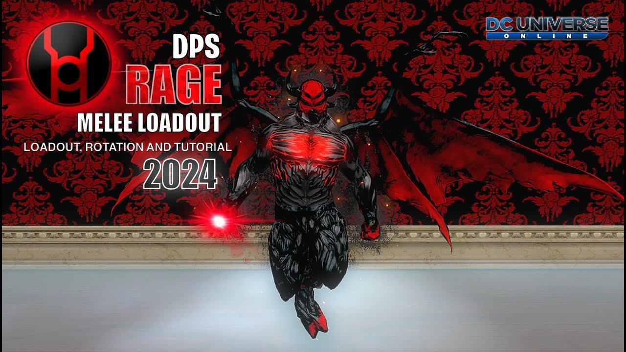 DCUO Rage Melee OP DPS (Might) Loadout and Rotation for 2024 - YouTube