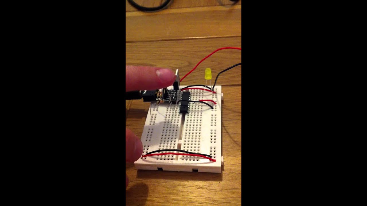 Breadboard LDR, LED - YouTube