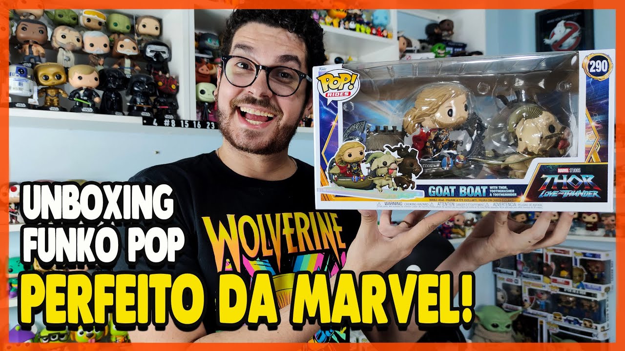 FUNKO POP PERFEITO DA MARVEL POP RIDES GOAT BOAT 290 THOR | UNBOXING ...