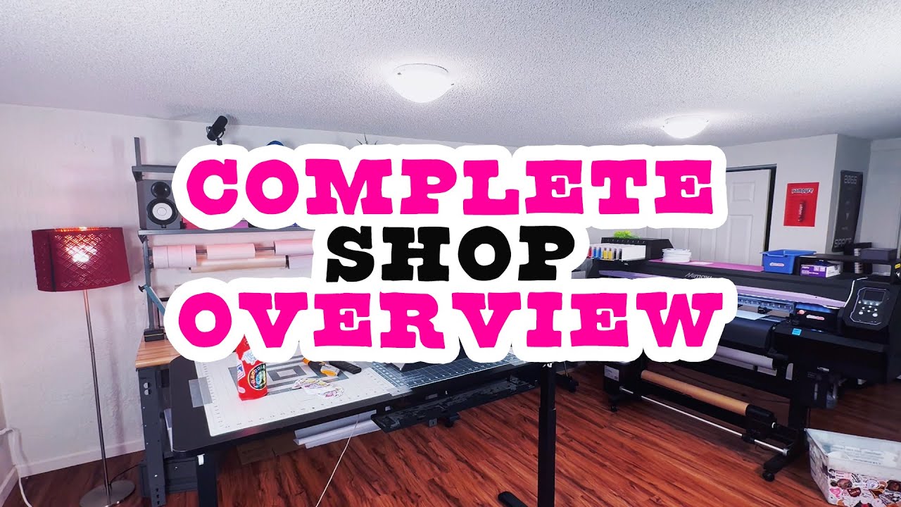 STICKER SHOP OVERVIEW + My Gear, Tools, & Setup! - YouTube