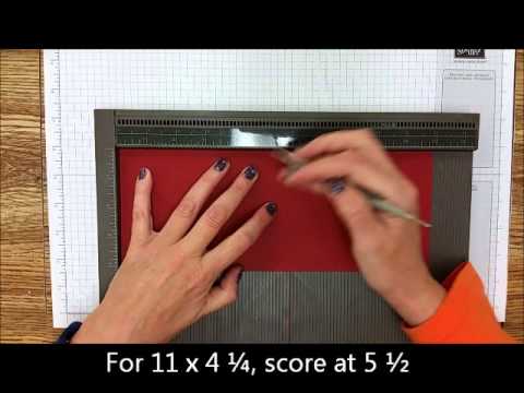 Folding and Scoring Cards - YouTube