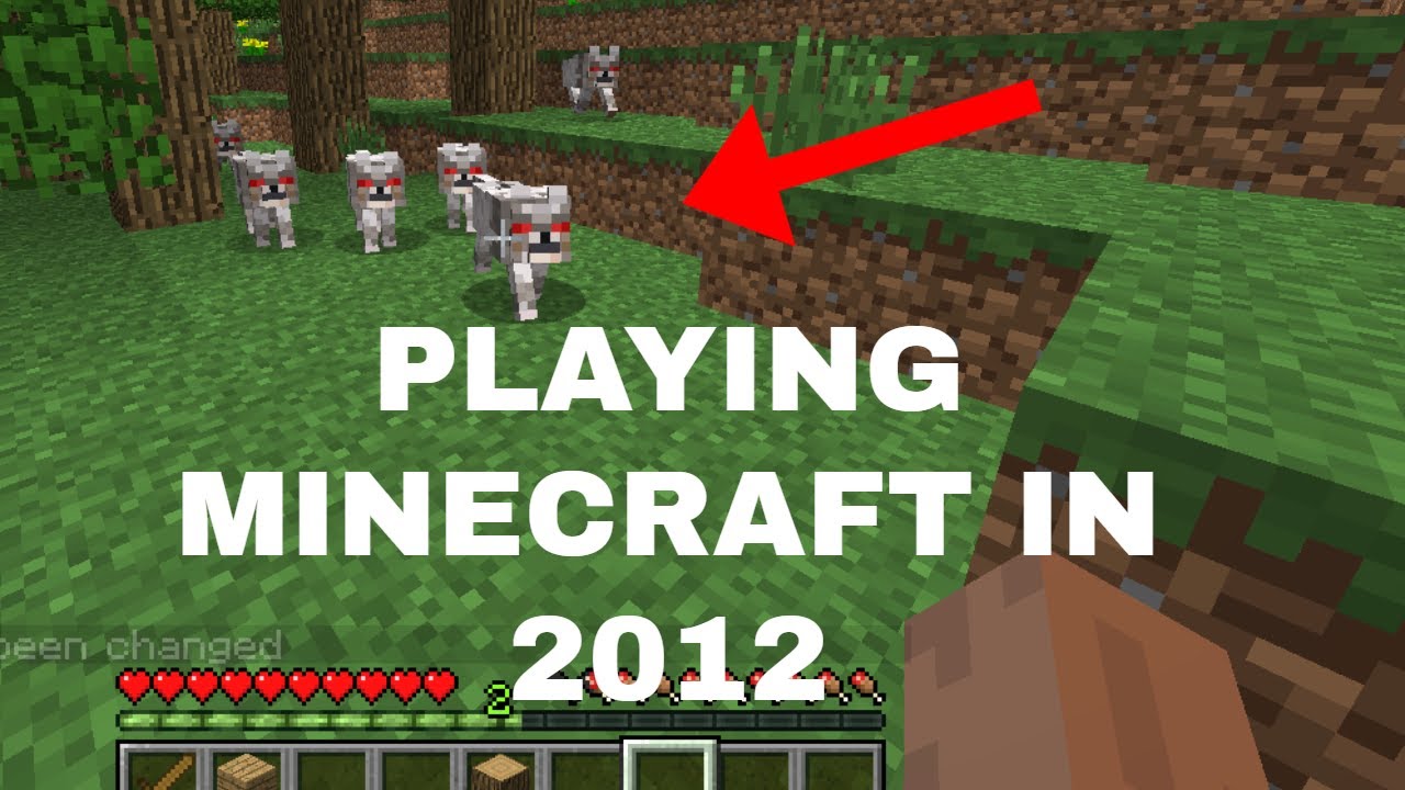 First time playing minecraft in 2012 - YouTube
