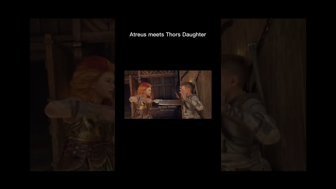 Atreus Meets Thors ⚡️ Daughter 🫣😱gaming Shorts Godofwarragnarok Youtube