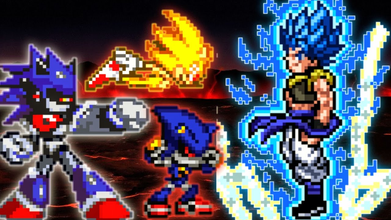Mecha Sonic V2 & Metal Sonic OP & Fleetway Sonic OP VS Gogeta OP(All ...
