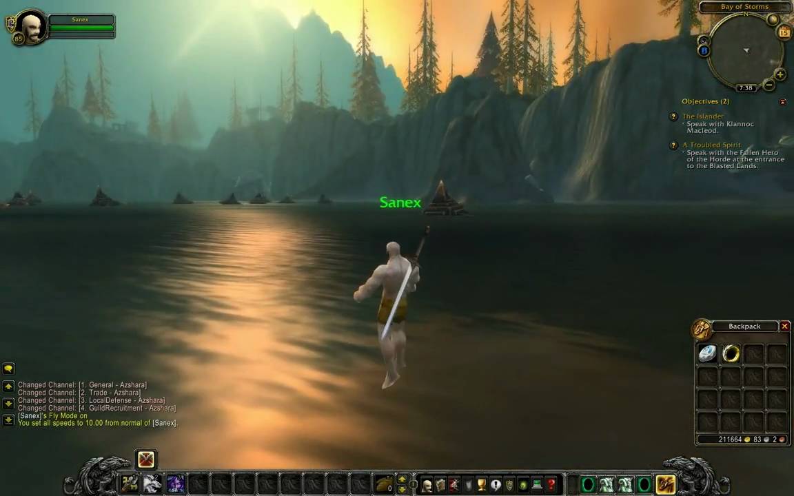 WoW Cataclysm graphic! Water reflection ans sun shafts!!!!!! - YouTube