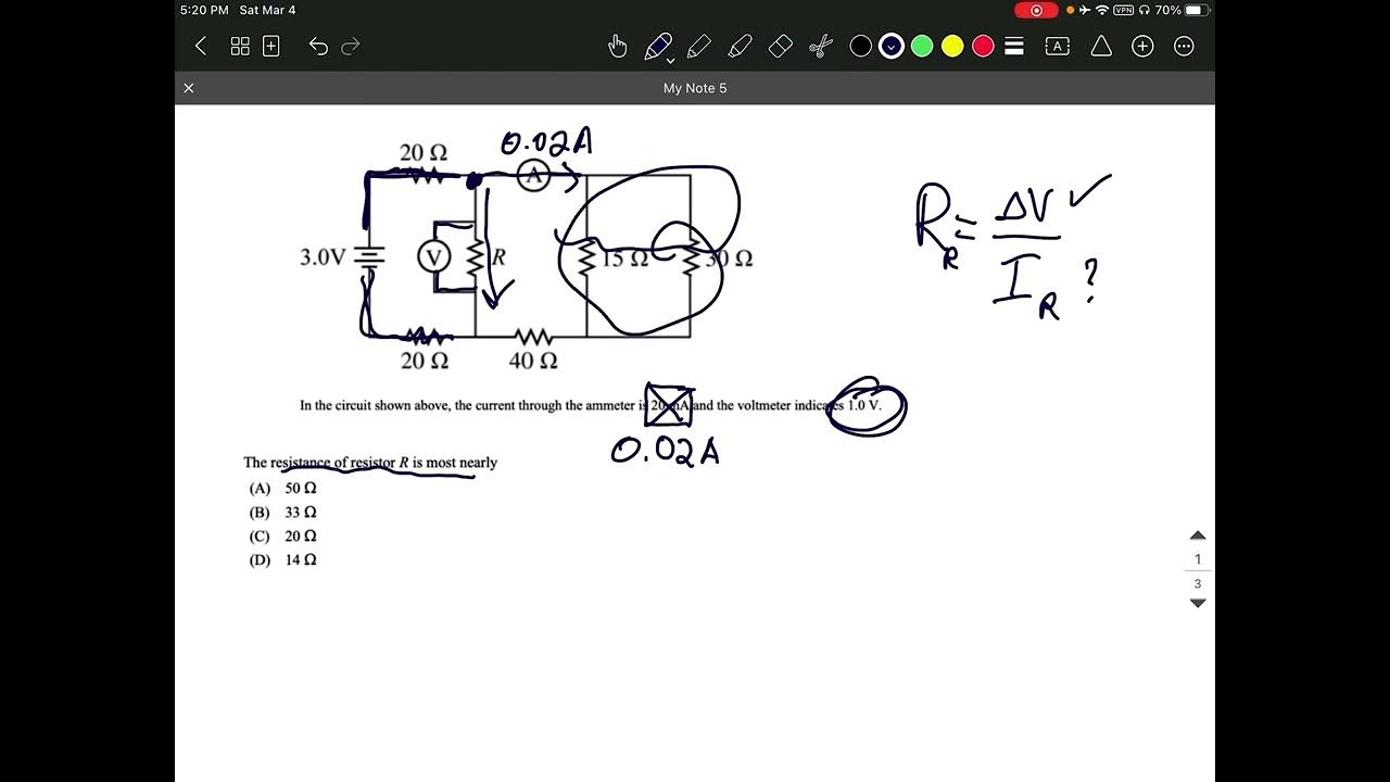 Electric Circuits Exam Problem (AP and IB Physics) - YouTube