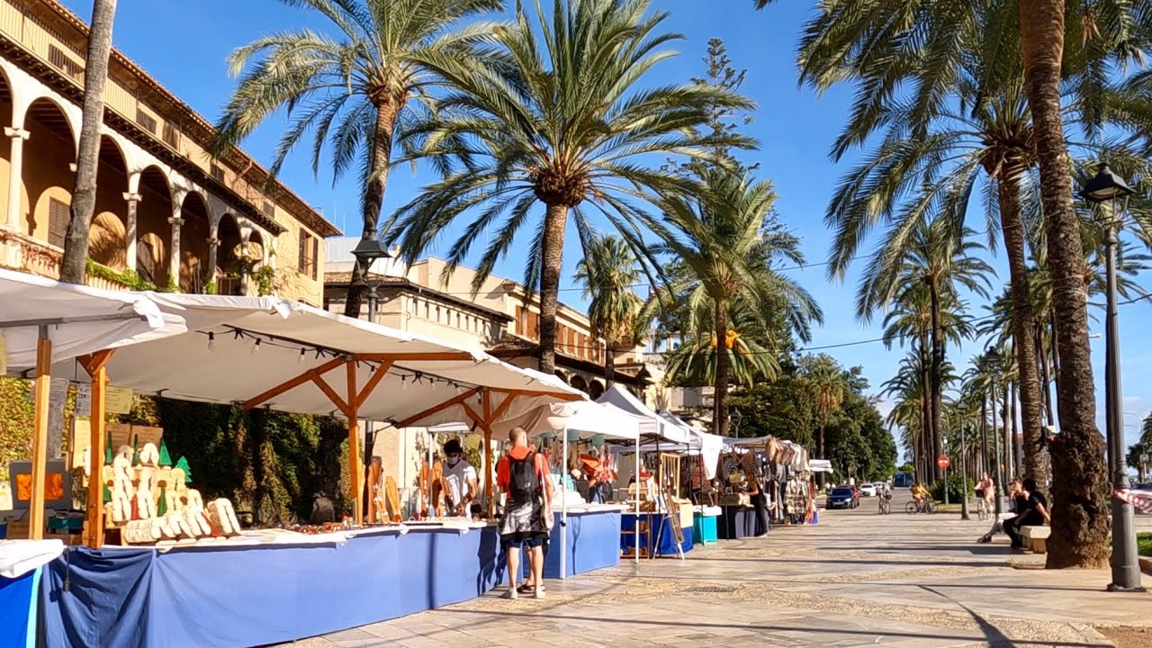 4K60🌴Palma de Mallorca Walk 2021, October,7🌤23°C - YouTube