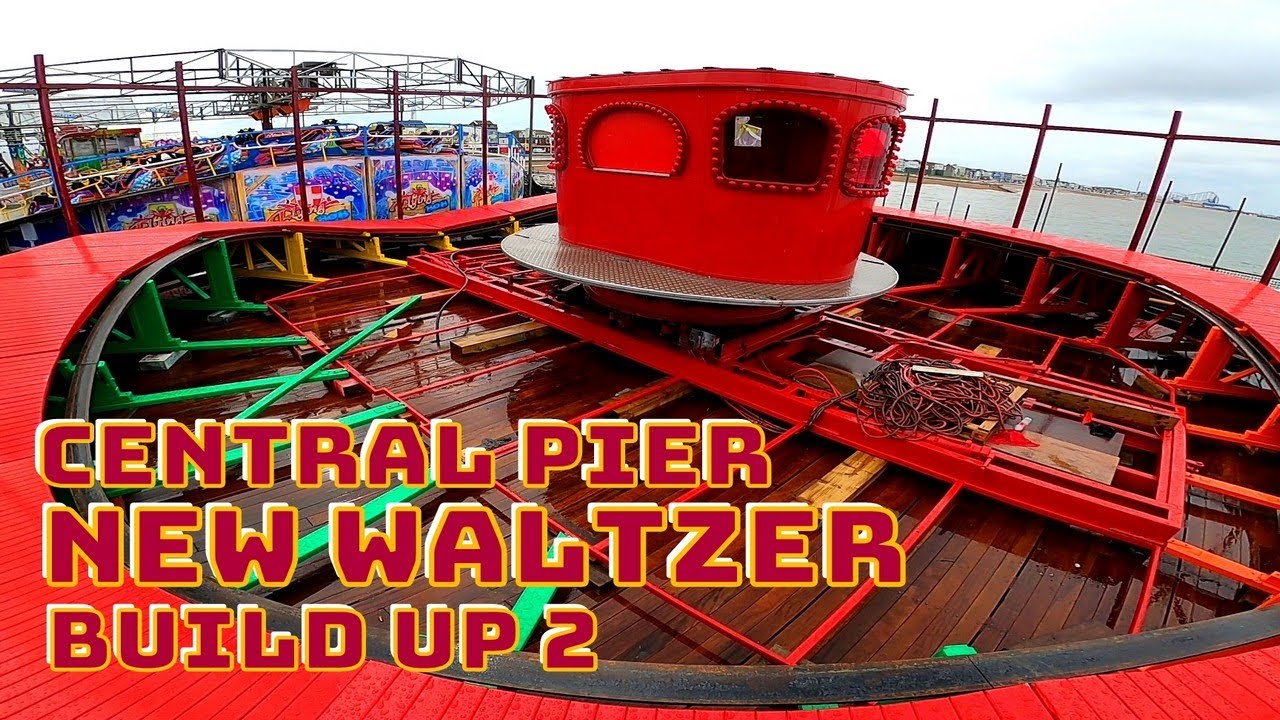 Blackpool Central Pier New Waltzer Build Up Part 2 - YouTube
