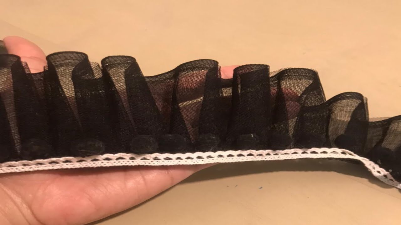 How to Make Ruffle Lace At Home - YouTube