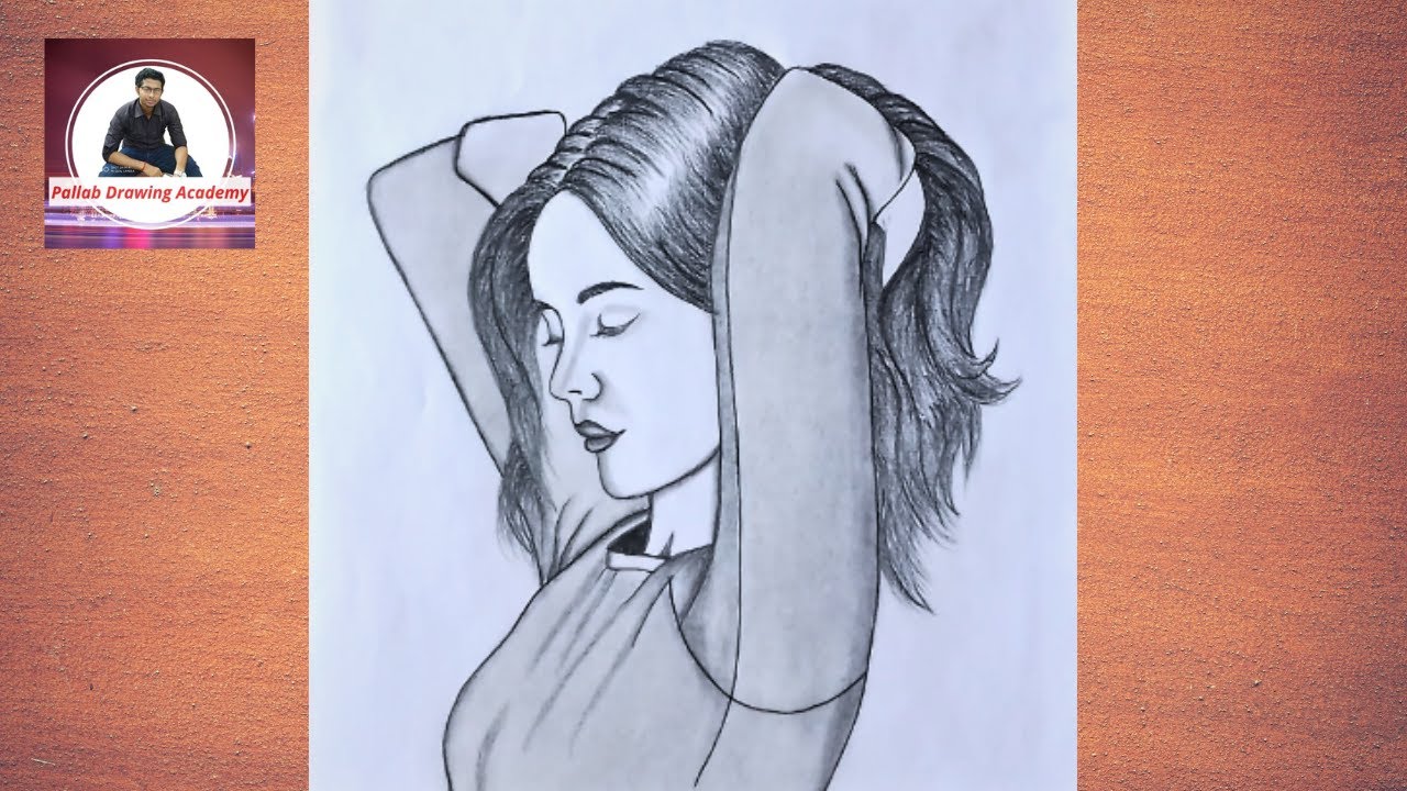 How to Draw Cute girl || Beautiful girl drawing for beginners || cute ...