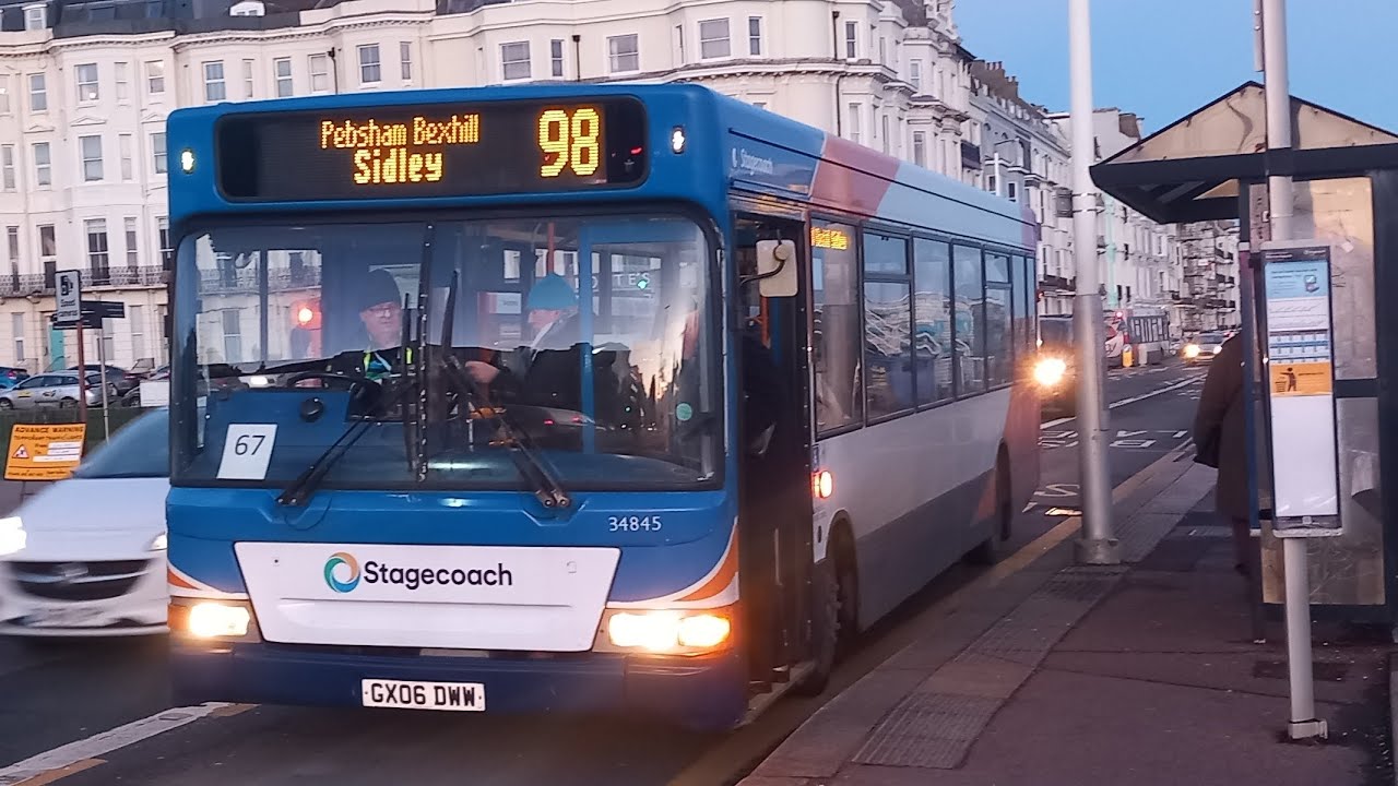 Onboard Stagecoach Bus 34845 (GX06 DWW) | Dennis Dart SLF Plaxion ...