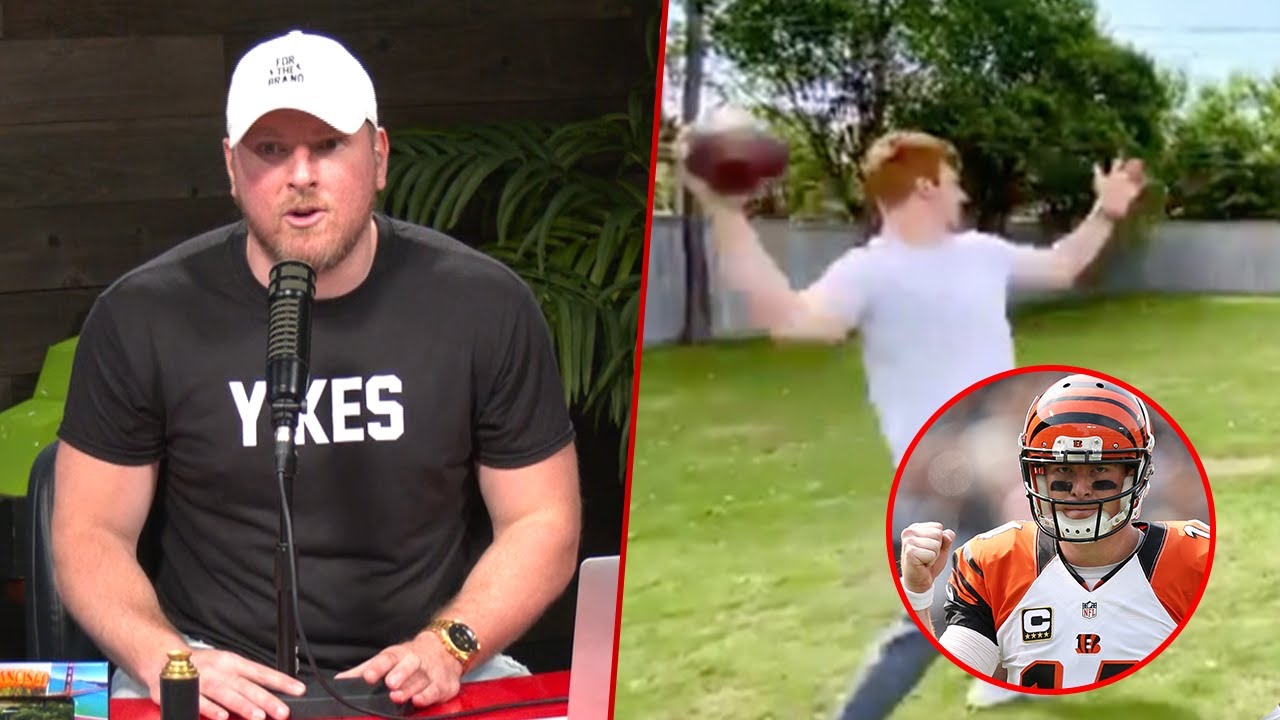 Pat McAfee Reacts To Andy Dalton's ELITE Backyard Workout - YouTube