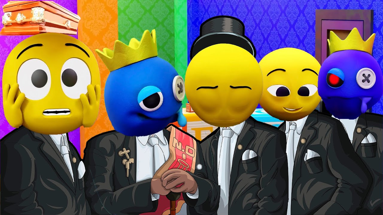 Corrupted BLUE Vs BLUE! Rainbow Friends Animation COFFIN DANCE Cover ...