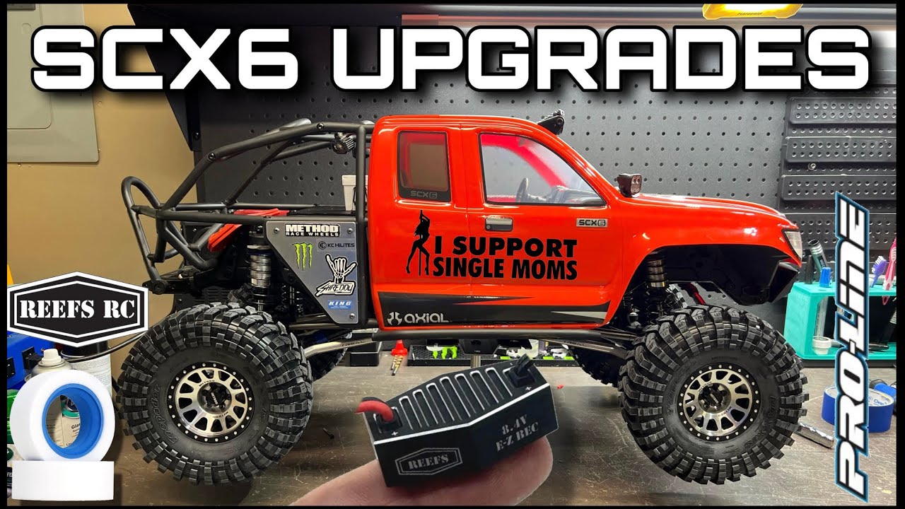 Axial SCX6 Upgrades! Reefs EZ-BEC, Pro-Line Trepador Tires & Dual Stage ...