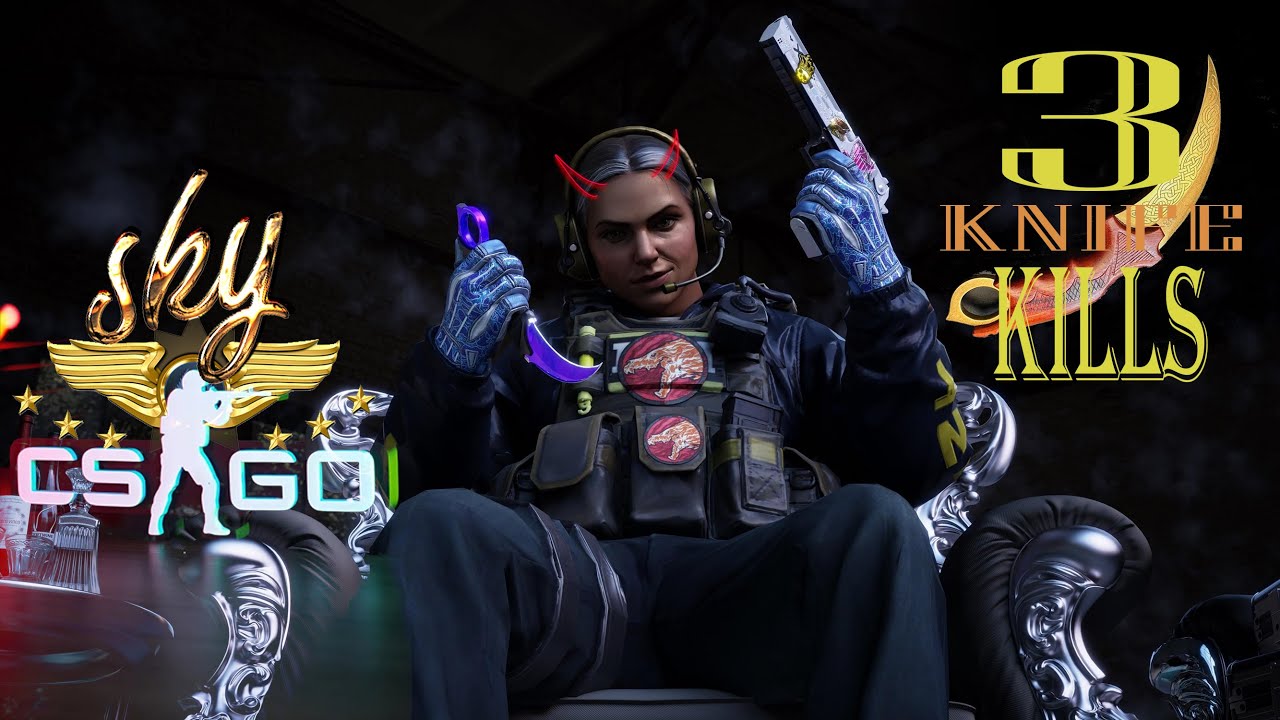 CS:GO - sky - map Mirage - pistol round - 3 knife kills to make the ...