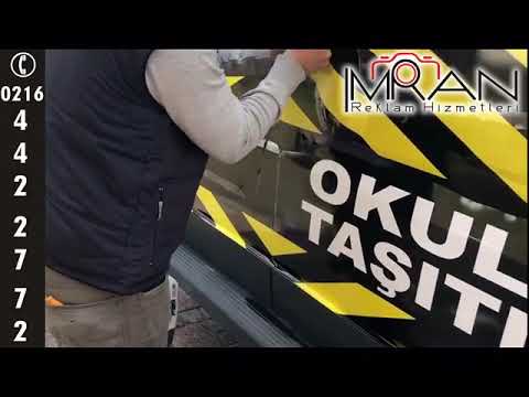 Okul taşıtı Yazısı giydirme kaplama   İmran Dijital   İmran tabela reklam   0531 082 97 94