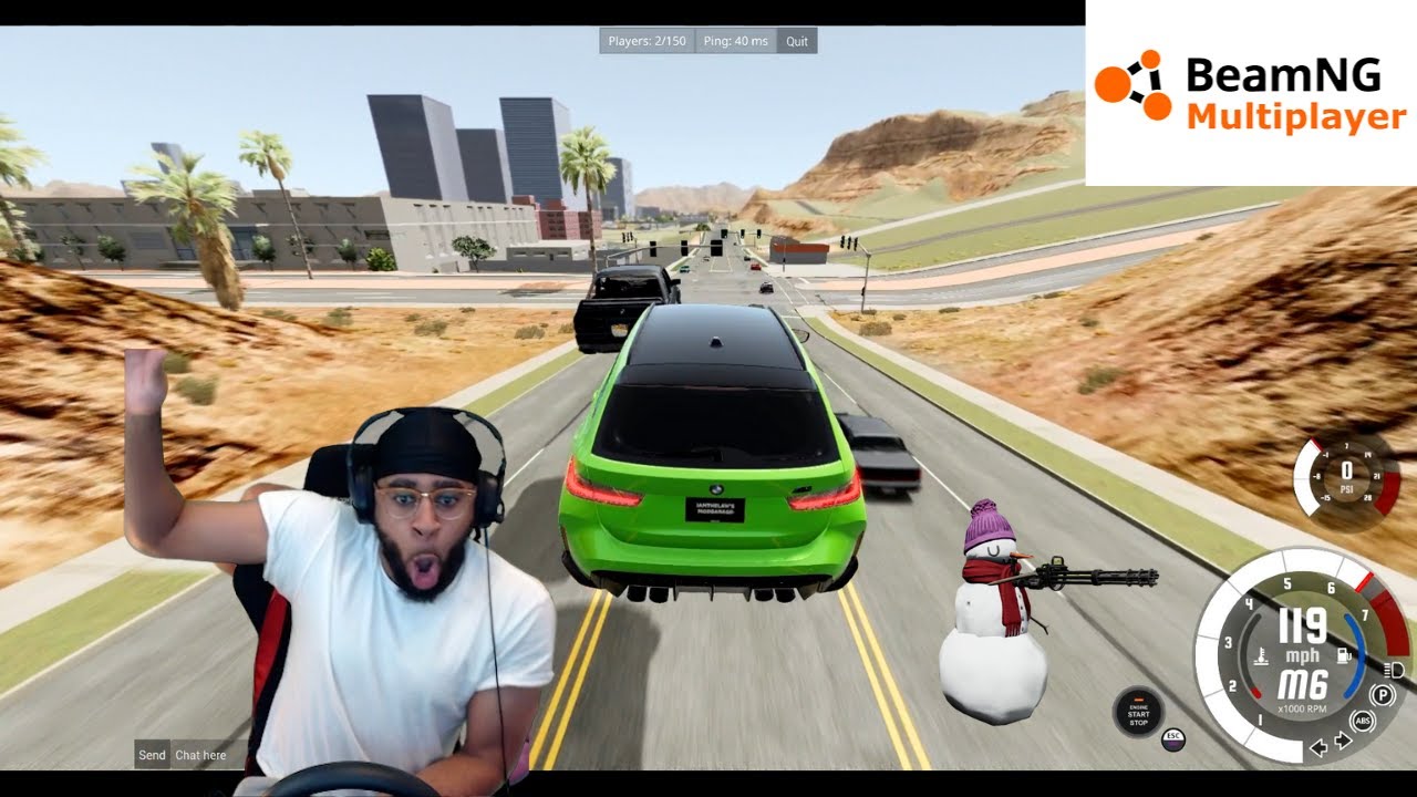 I added a weapons mod to BeamNG.Drive... HILARIOUS - YouTube